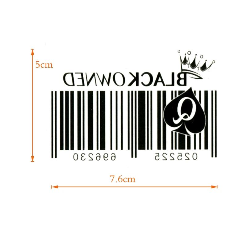 Barcode 'Black Owned' Tattoo - Sissy Dream