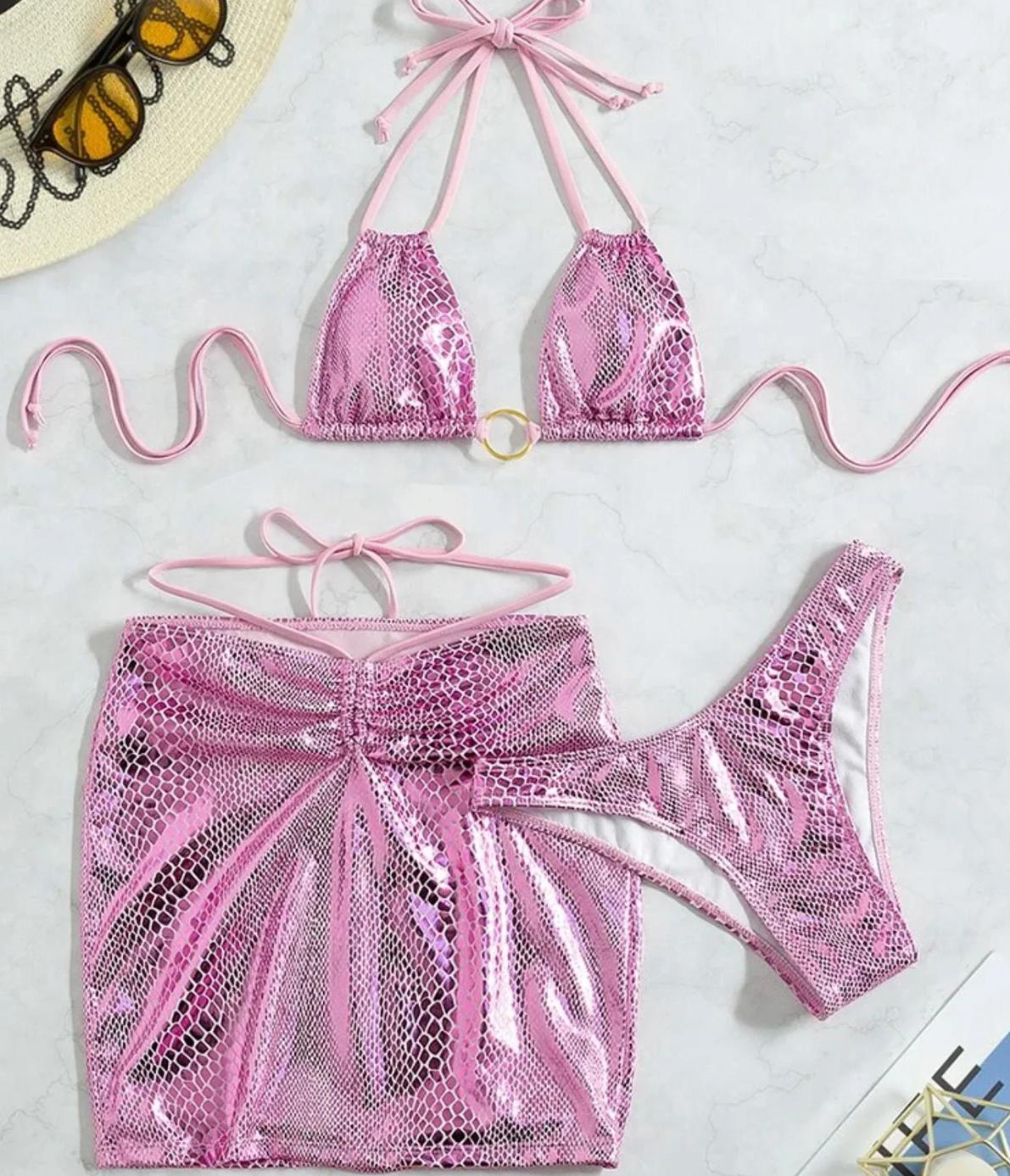 Girly Pink Addiction Swimsuit - Sissy Dream