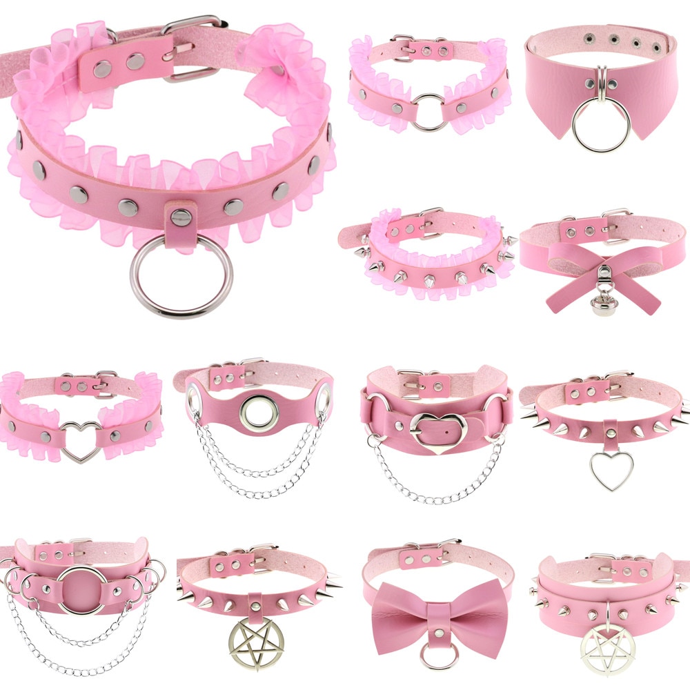 Punk Princess Leather Choker - Sissy Dream
