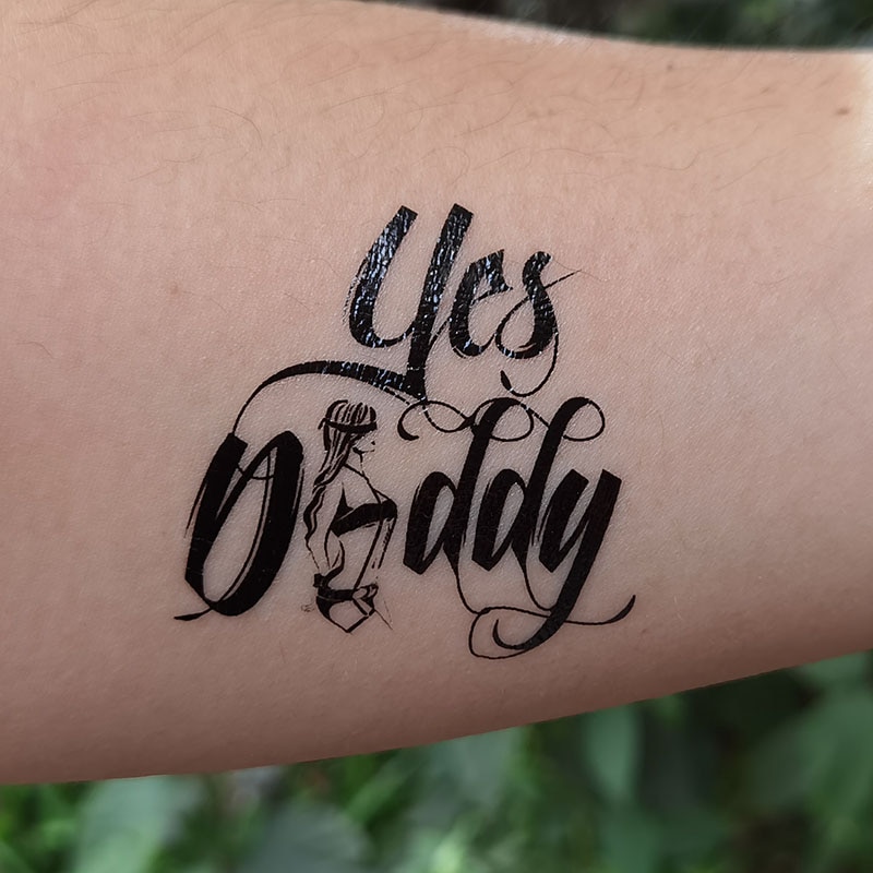 Yes Daddy Tattoo - Sissy Dream